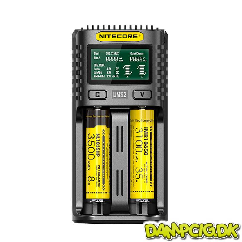 Nitecore UMS2 USB Dual-slot Charger – Dampcig.dk