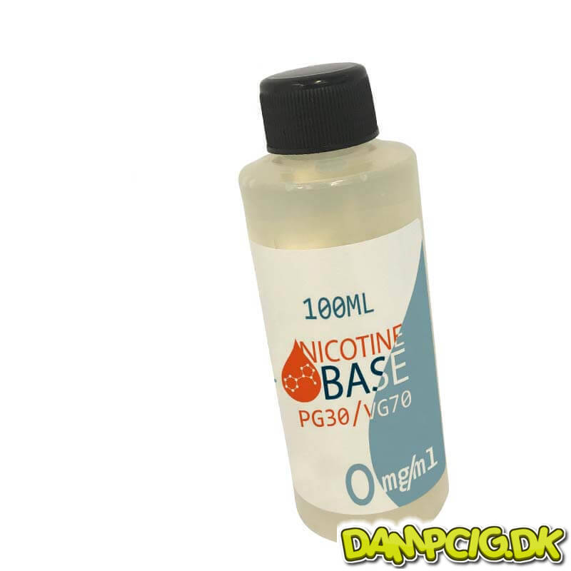 100ml Nicotine Base – 0mg – Dampcig.dk